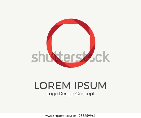 Abstract Circular Dynamic Logo Round Shape Stock Vector (Royalty Free ...