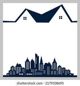 Abstract City Banner Background Template Editable Stock Vector (Royalty ...