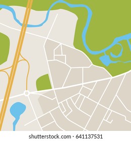 Abstract City Map Simple Map Illustration Stock Vector (Royalty Free ...