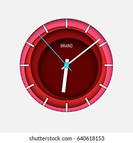 Abstract Clock Face Design Concept Book Stock Vector (Royalty Free ...