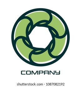 Abstract Closed Circle Logo Stock Vector (Royalty Free) 1087082192 ...