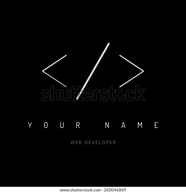 Abstract Code Icon Logo Design Minimalistic Stock Vector (Royalty Free ... Abstract Code Icon Logo Design Minimalistic Stock Vector (Royalty Free ...