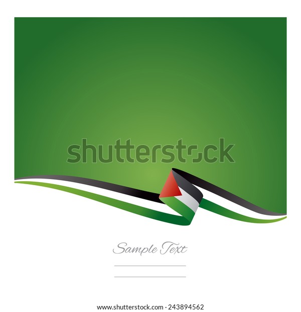 Abstract Color Background Palestine Flag: immagine vettoriale stock ...