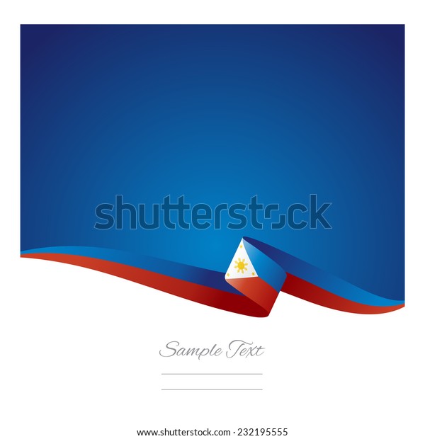 Abstract Color Background Philippine Flag Vector Stock Vector (Royalty ...
