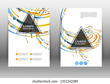 Abstract Color Brochure Design Template Geometric Stock Vector (Royalty ...