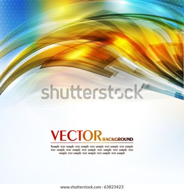 Abstract Color Card Vector Stock Vector (Royalty Free) 63823423 ...