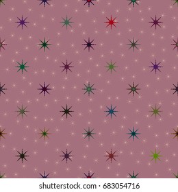 Seamless Vintage Atomic Stars Background Retrostylized Stock Vector ...