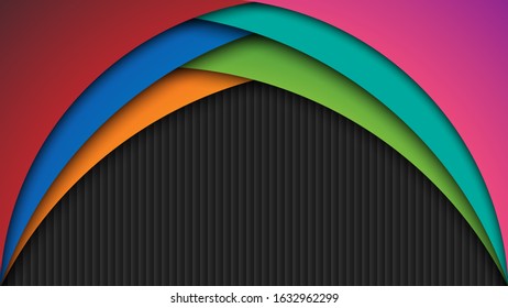 Abstract Color Shade Shape Background Collection Stock Vector (Royalty ...