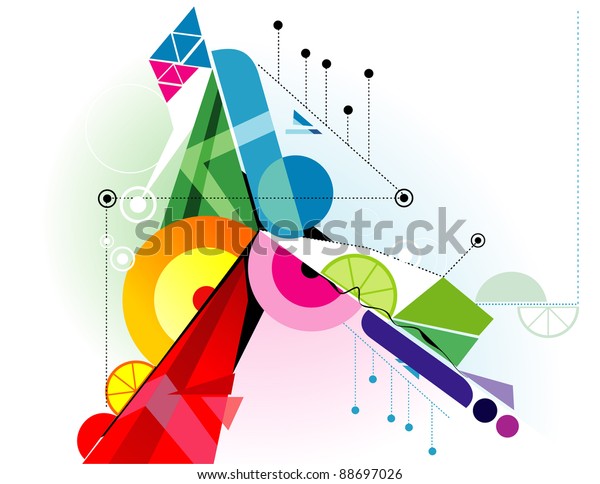 Abstract Color Shapes Vector Stock Vector (Royalty Free) 88697026 ... Abstract Color Shapes Vector Stock Vector (Royalty Free) 88697026 ...