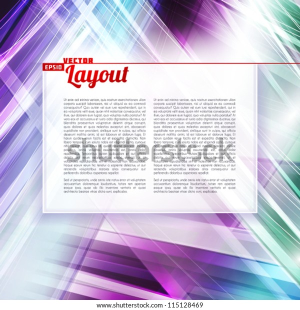 Abstract Color Tech Card Lighting Effect Stock Vector (Royalty Free ...
