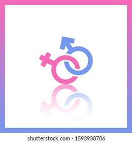 Abstract Color Vector Gender Icon Stock Vector (Royalty Free ...