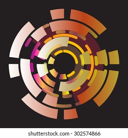 Abstract Color Wheel Background Design Vector Stock Vector (Royalty ...