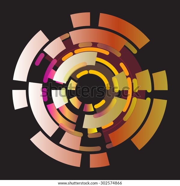 Abstract Color Wheel Background Design Vector Stock Vector (Royalty ...