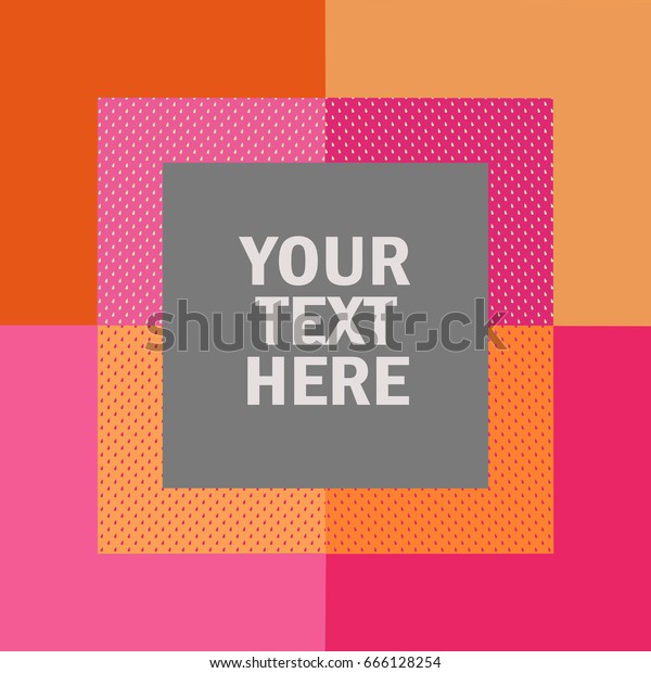 Abstract Colorblock Background Template Invitation Logos Stock Vector ...