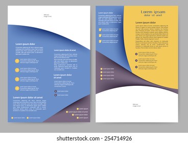 Abstract Colored Brochure Template Your Business Stock Vector (Royalty ...