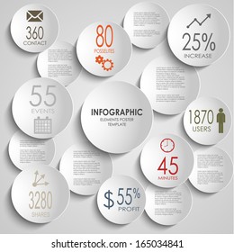 Abstract Colored Round Info Graphic Template Stock Vector (Royalty Free ...