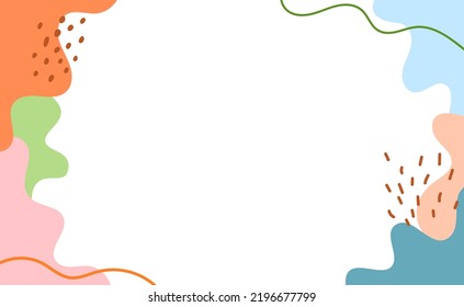 Abstract Colorful Background Frame Design Stock Vector (Royalty Free ...