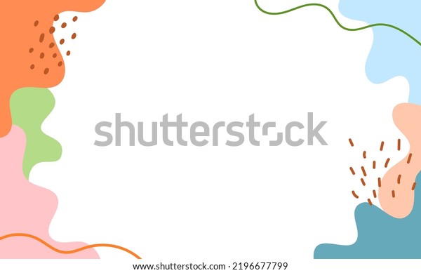 Abstract Colorful Background Frame Design Stock Vector (Royalty Free ...