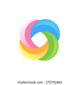 Abstract Colorful Background Logo Design Illustration Stock Vector ...
