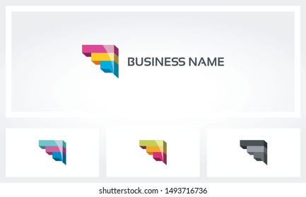 Abstract Colorful Bar Chart Logo Stock Vector (Royalty Free) 1493716736 ...