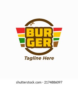 Abstract Colorful Burger Vector Logo Stock Vector (Royalty Free ...