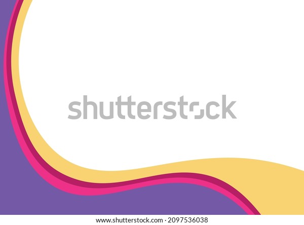 Abstract Colorful Curvy Background Design Template Stock Vector ...