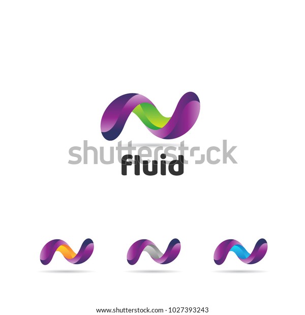 Abstract Colorful Fluids Logo Sign Symbol Stock Vector (Royalty Free ...