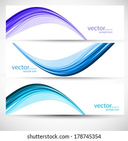 Abstract Colorful Header Vector Wave Illustration Stock Vector (Royalty ...