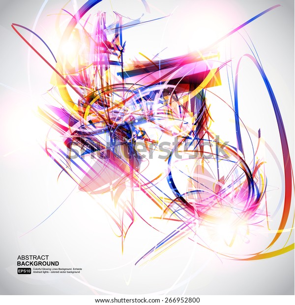 Abstract Colorful Line Vector Background Stock Vector (Royalty Free ...