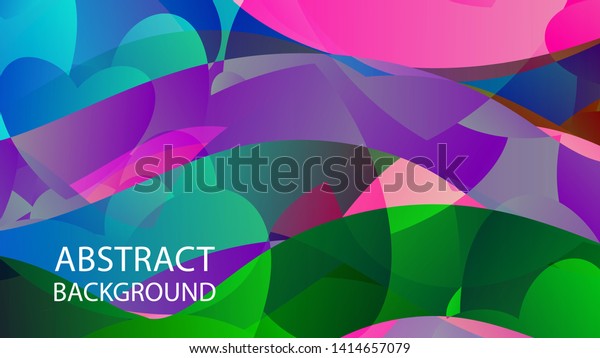 Abstract Colorful Love Wave Background Vector Stock Vector (Royalty ...