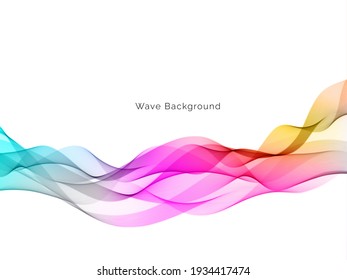 Abstract Colorful Modern Wave Background Stock Vector (Royalty Free ...