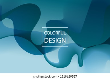 Abstract Colorful Moving Background Design Template Stock Vector ...