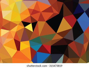 Abstract Colorful Ocean Polygon Background Vector Stock Vector (Royalty ...