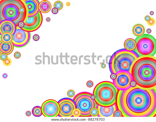 Abstract Colorful Rainbow Frame Vector Illustration Stock Vector ...