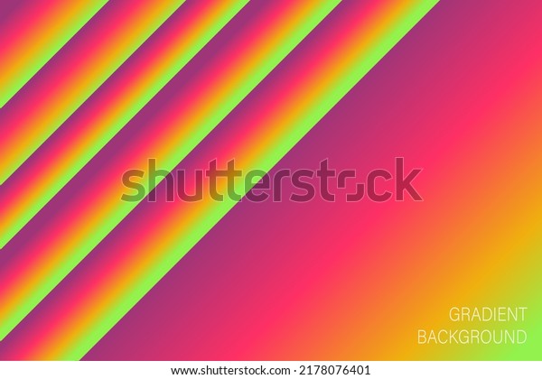 Abstract Colorful Rainbow Neon Gradient Fluid Stock Vector (Royalty ...
