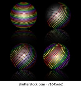Abstract Colorful Rainbow Sphere Stock Vector (Royalty Free) 71645662 ...