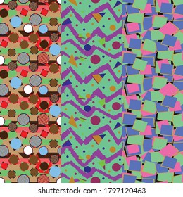 Abstract Colorful Repeated Pattern Background Texture Stock Vector ...