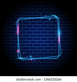 Abstract Colorful Square Light Frame Vector Stock Vector (Royalty Free ...