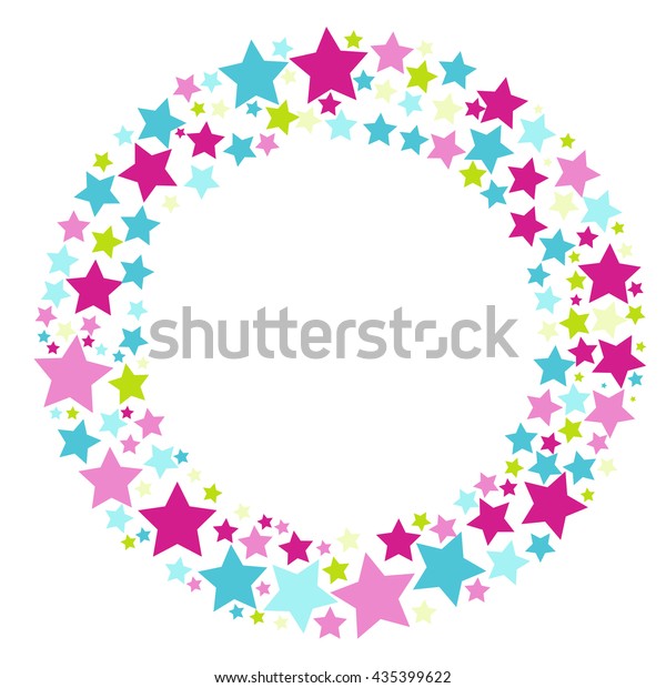 Abstract Colorful Star Circle Background Vector Stock Vector (Royalty ...