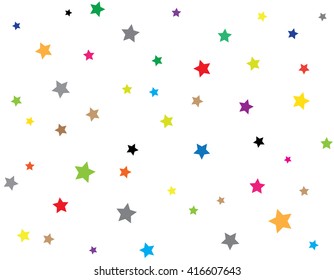 Pastel Color Stars Space Pattern Vector Stock Vector (Royalty Free ...