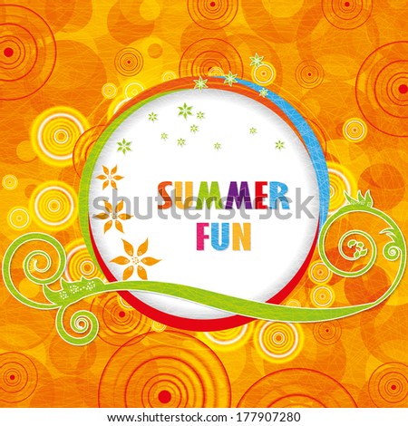 Abstract Colorful Summer Fun Background Eps 10 Stock Vector (Royalty ...