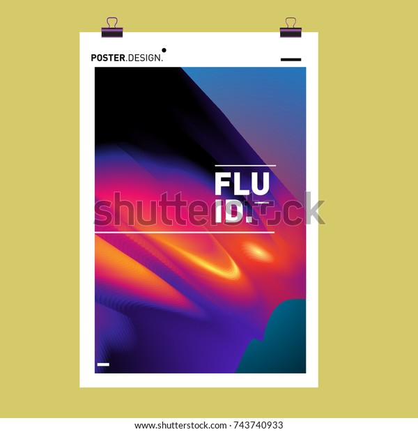 Abstract Colorful Wave Background Dynamic Flux Stock Vector (Royalty ...
