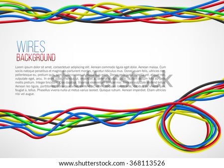 Abstract Colorful Wire Background Vector Illustration Stock Vector ...
