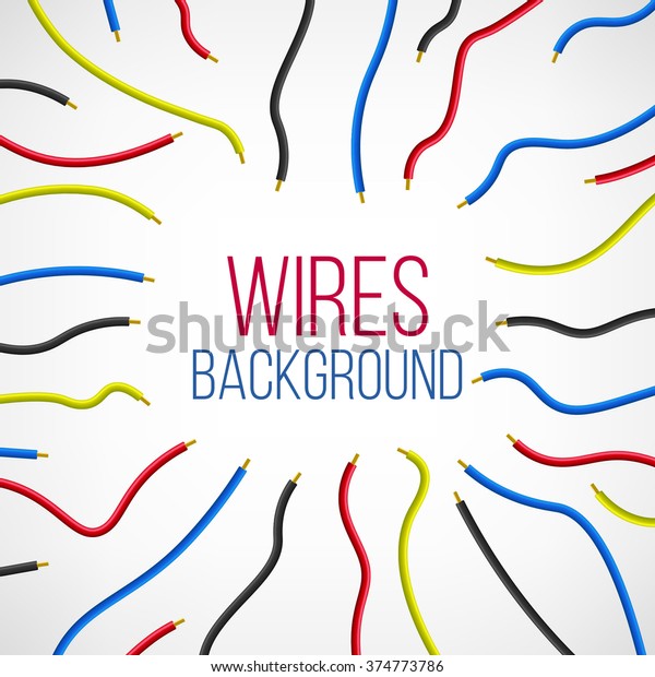 Abstract Colorful Wire Background Vector Illustration Stock Vector ...
