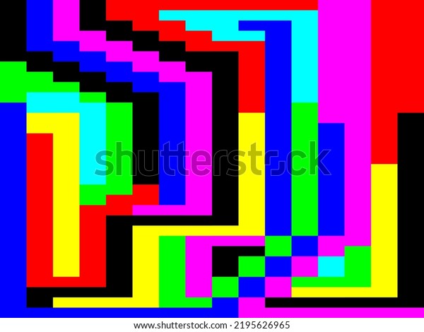 Abstract Colourful Pixel Art Background Vector Stock Vector (Royalty ...