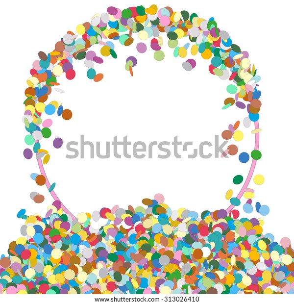 Abstract Colourful Round Shaped Text Panel Stock Vector (Royalty Free ...