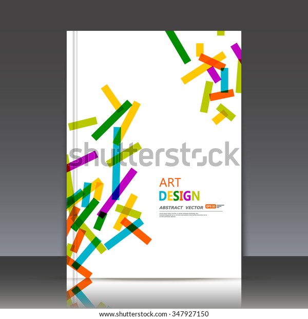 Abstract Composition Line Interlacement Rainbow Color Stock Vector ...