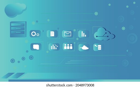 Abstract Computer Icons Background Wallpaper Setting Stock Vector ...