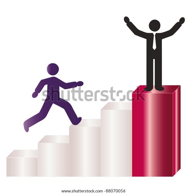 Abstract Concept Show Happy People Reach Stock Vector (Royalty Free ...