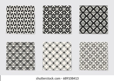 Breeze Block Patterns Mid Century Modern Stock Vector (Royalty Free ...